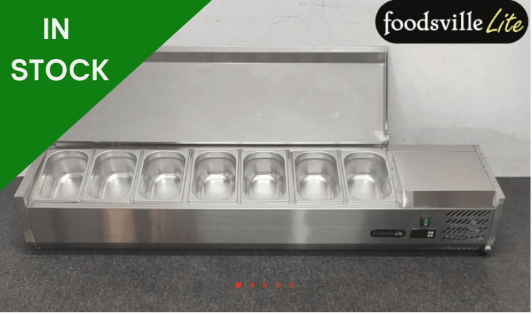 New Foodsville Lite 1500mm Refrigerated Toppings Unit With Stainless ...