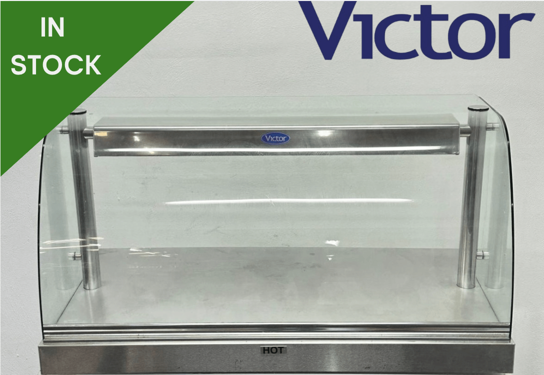 Used Victor 1175mm Heated Countertop Glass Display Case - Sweet ...